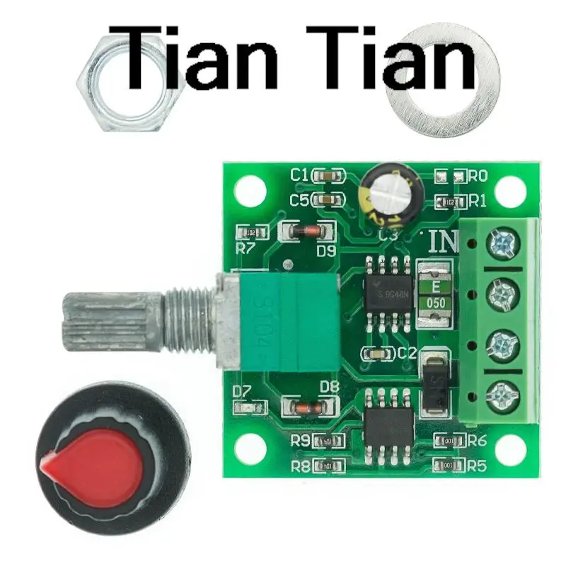 DC 1.8V 3V 5V 6V 12V 2A PWM Motor Speed Controller Low Voltage Motor ...