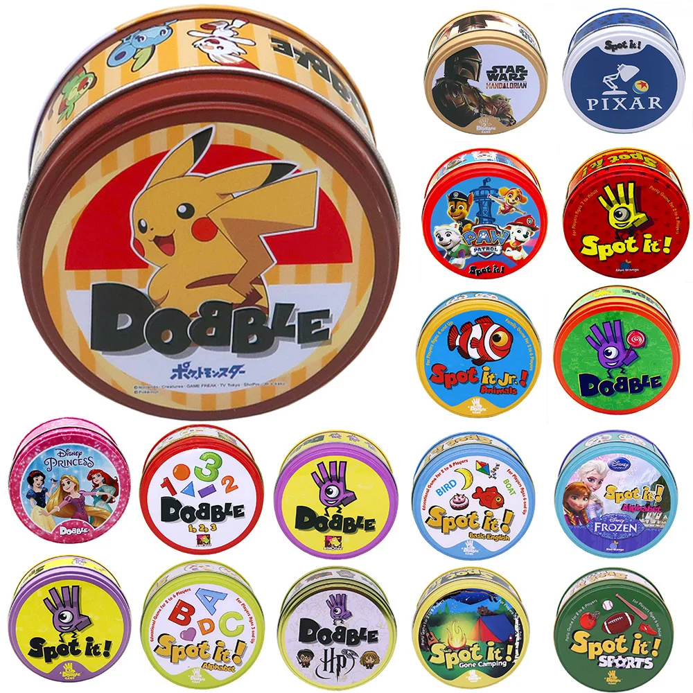 Juego de cartas doble Pokémon Spot It HP Dobble, juego de mesa, fiesta ...