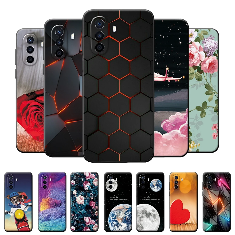 For-Huawei-Nova-Y70-Case-Silicone-Black-Phone-Cases-For-Nova-Y70-Plus-6 ...