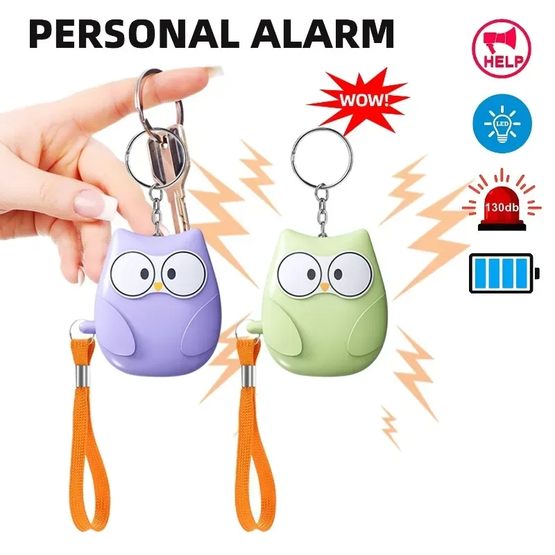 Cute Owl Self Defense Alarm 130db Personal SelfDefense Alarm for Girl ...