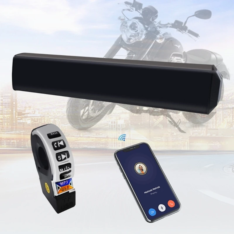 Waterproof-Bluetooth-compatible-Motorcycle-Stereo-Speakers-Handlebar ...