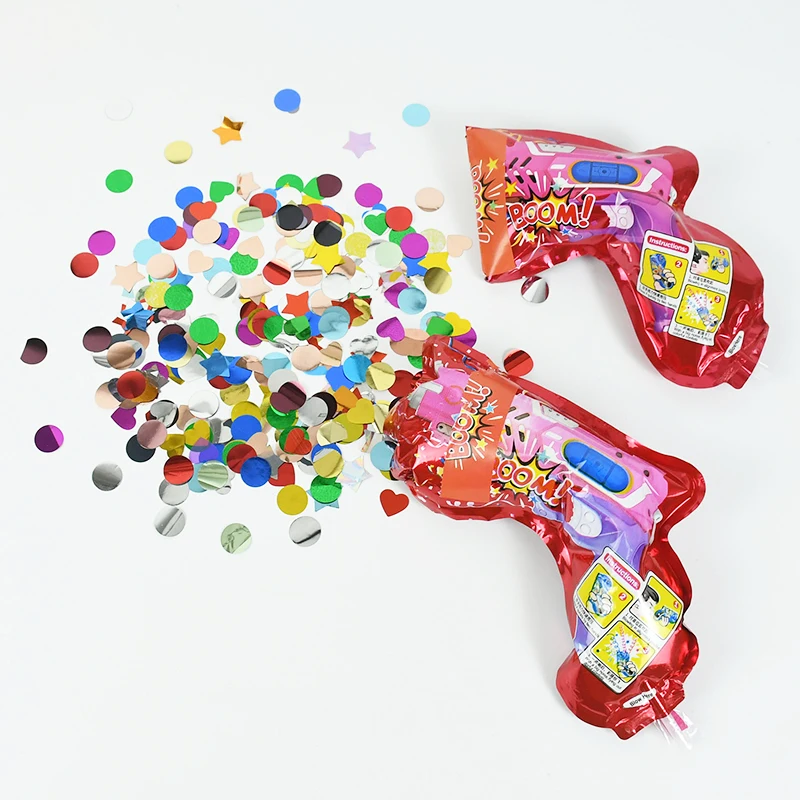 5-10Pcs-Random-Color-Inflatable-Gun-Foil-Balloons-Confetti-Firework ...