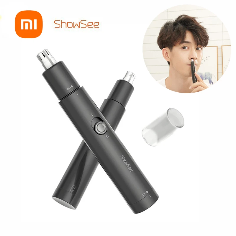 Xiaomi Showsee Nose Ear Hair Trimmer Electric Portable Mini Nose Hair ...