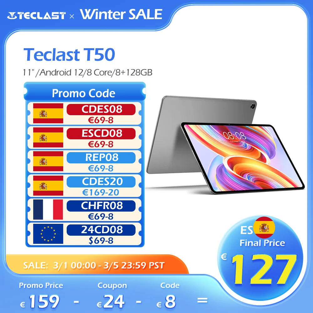 TECLAST-T50-2K-tablet-11-inch-Android-12-13-8GB-RAM-128GB-256GB-ROM-TF ...