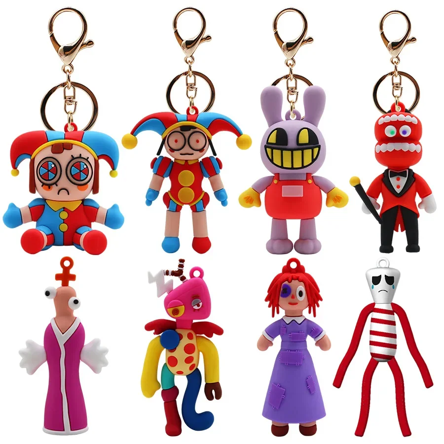 New-The-Amazing-Digital-Circus-Keychain-Toy-Anime-Cute-Cartoon-Clown ...