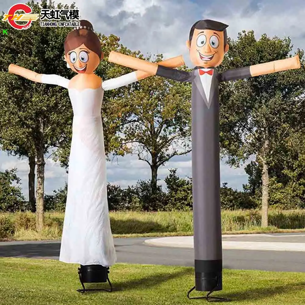 Wedding Decoration Skydancer Bride and Groom Inflatable Air Dancer Sky ...