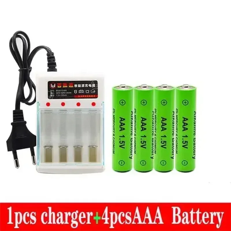 100-New-Brand-3000mah-1-5V-AAA-Alkaline-Battery-AAA-Rechargeable ...