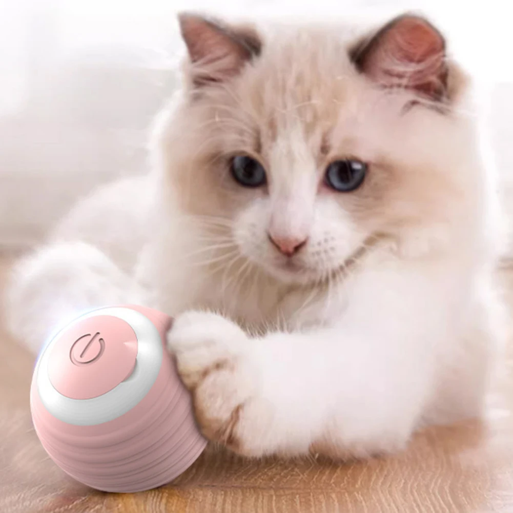 Smart-Interactive-Cat-Toy-Ball-Automatic-Rolling-Wicked-Balls-Touch ...
