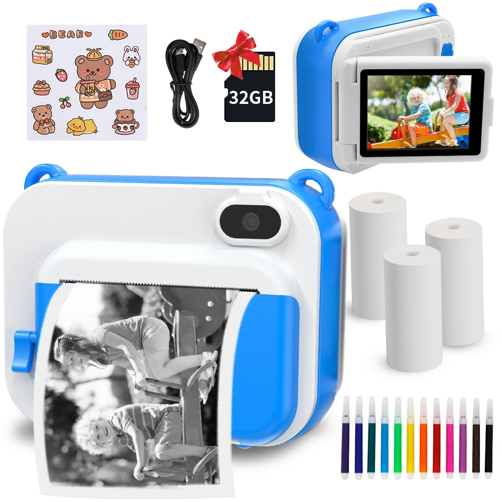 Instant Print Camera for Kids Portable Digital Creative Print Camera ...