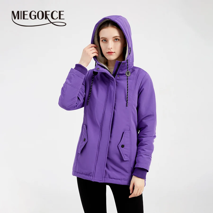 MIEGOFCE-2024-Women-s-Coat-Lamb-Fleece-Thick-Quilted-Parka-Casual ...