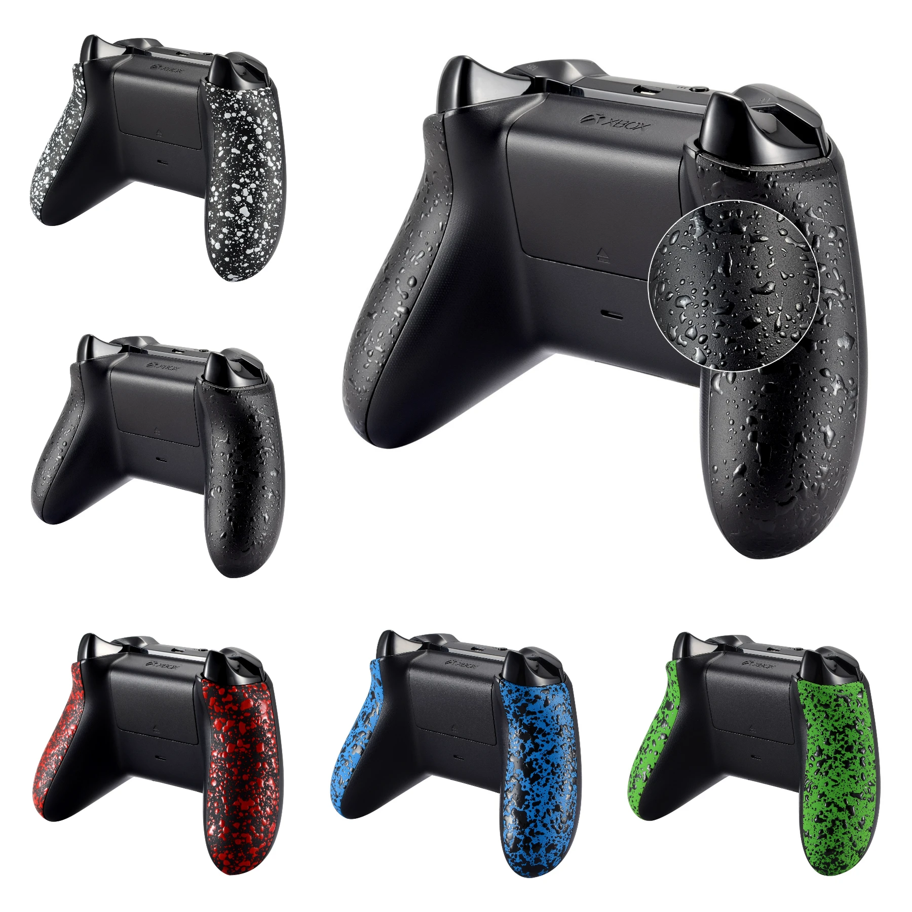 eXtremeRate-Non-slip-Side-Rails-3D-Splashing-Handles-for-Xbox-One-X-S ...