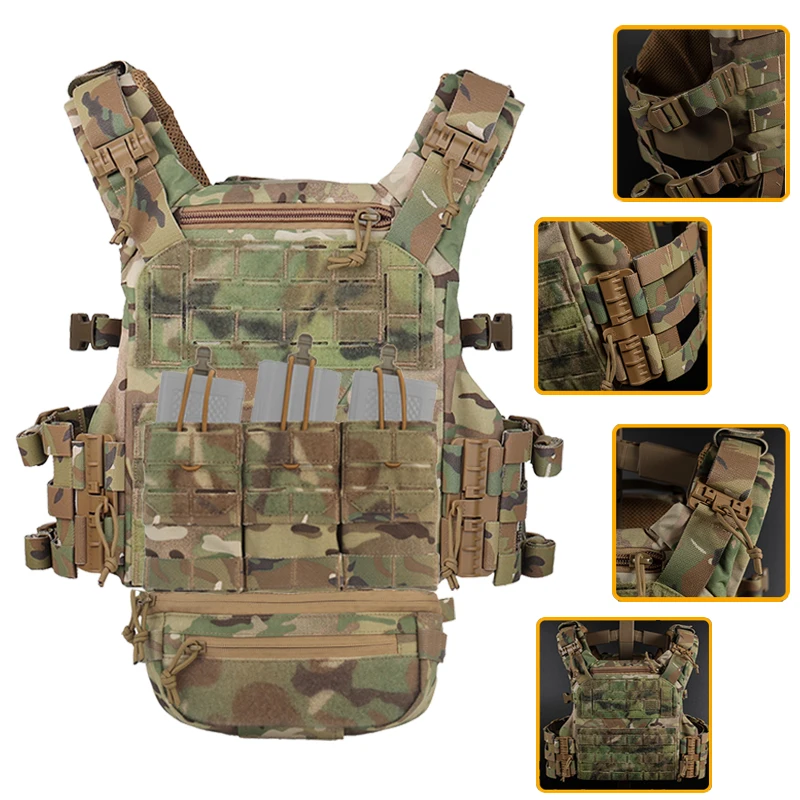 Tactical-K19-Plate-Carrier-Set-with-Triple-Magazine-Pouch-Multifunctional-Underbelly-Pouch ...