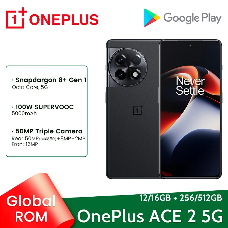Global-Rom-OnePlus-Ace-2-5G-Smartphone-12GB-256GB-Snapdragon-8-Gen-1 ...