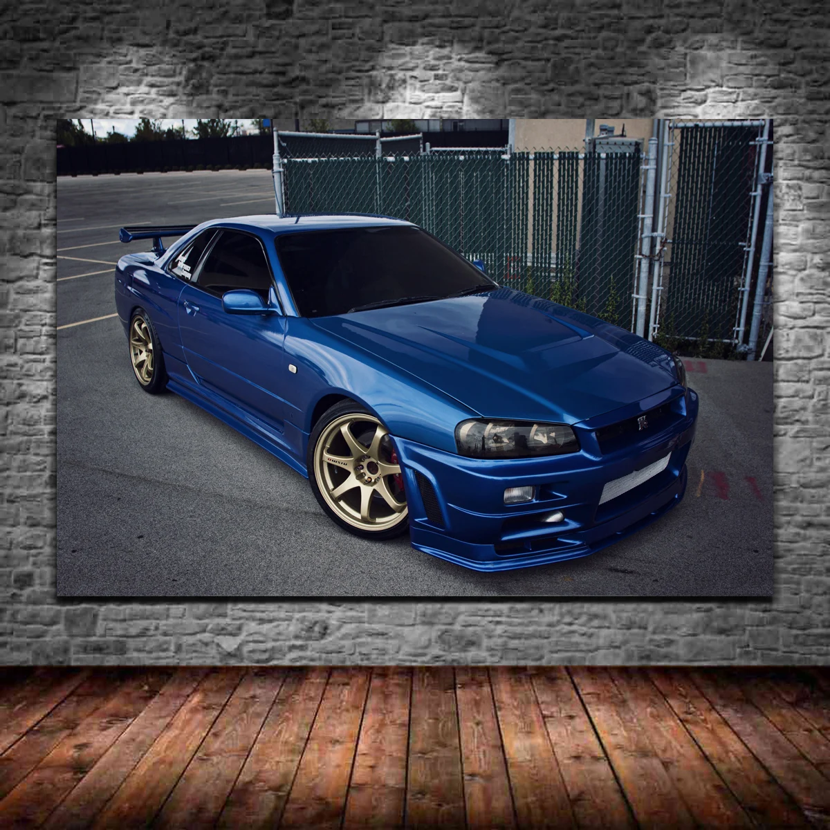 Blue Nissan Skyline Wallpaper