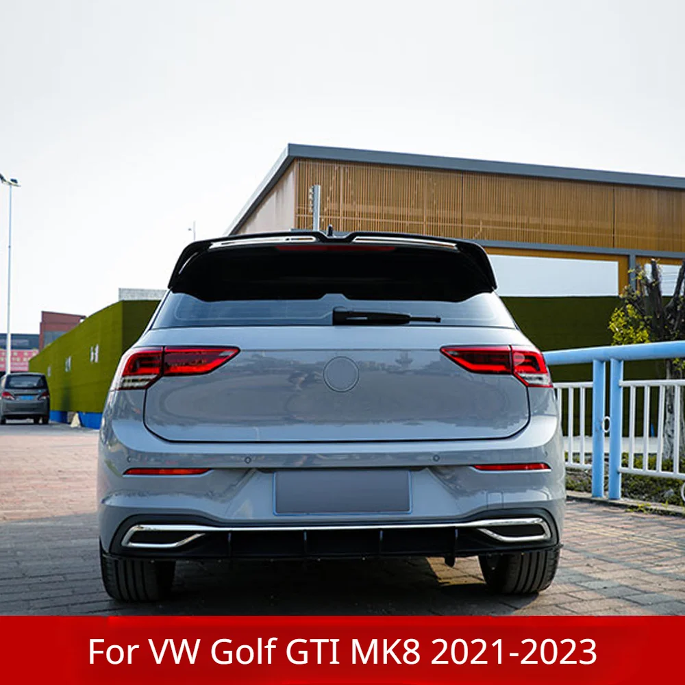 For-VW-GOLF-8-MK8-GTI-2020-2023-Rear-Roof-Spoiler-Wing-Carbon-Fiber ...