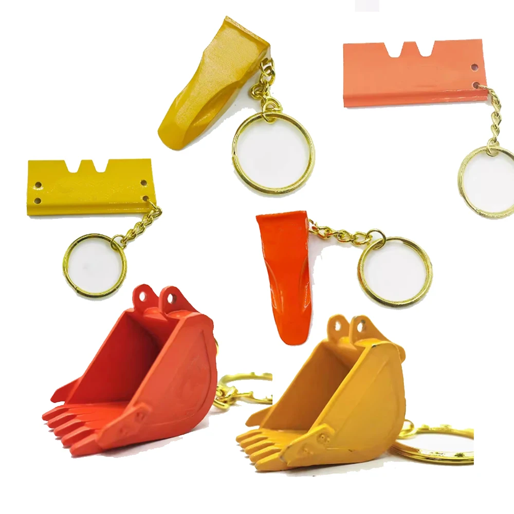 For-Excavator-Heavy-Equipment-Keychain-with-Bucket-Key-Chain-For ...