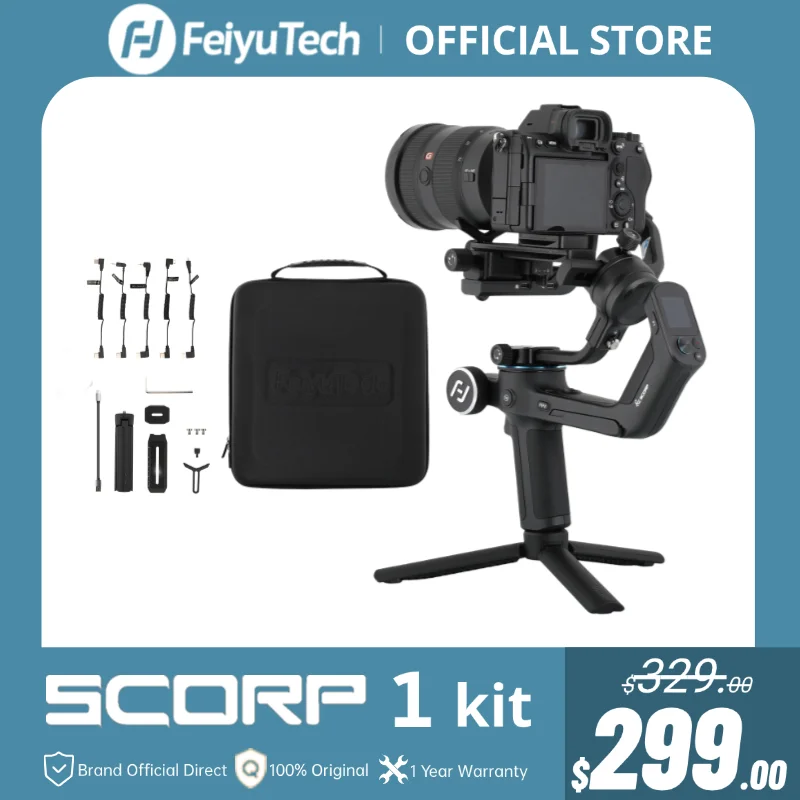 FeiyuTech-SCORP-1-3-Axis-Handheld-Gimbal-Stabilizer-Handle-Grip-Display ...