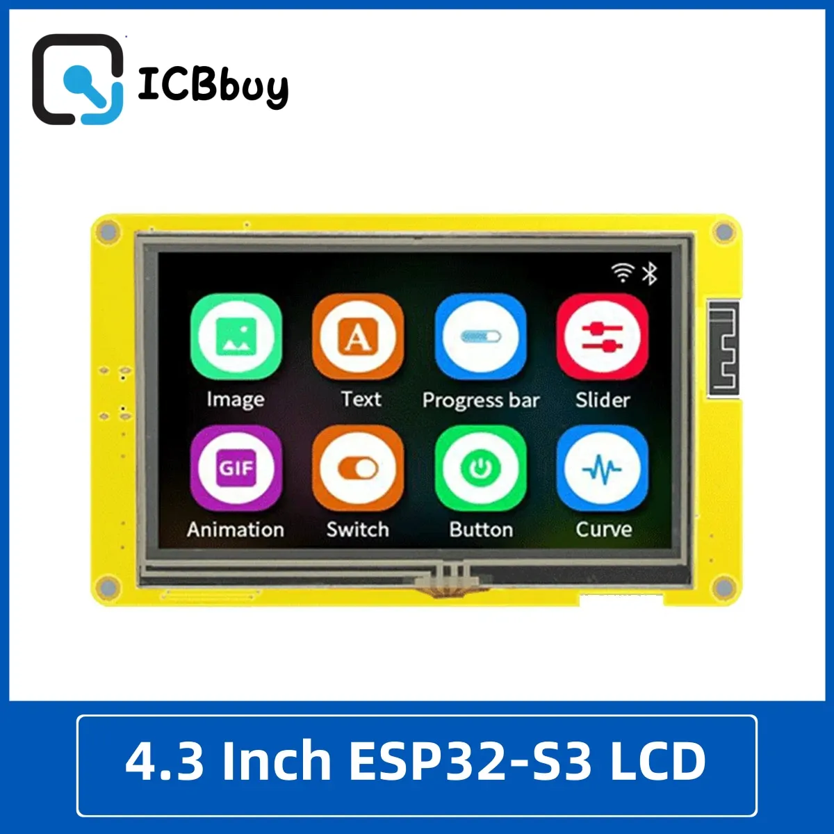 4-3-Inch-RGB-LCD-TFT-Module-ESP32-S3-HMI-8M-PSRAM-16M-Flash-Arduino ...
