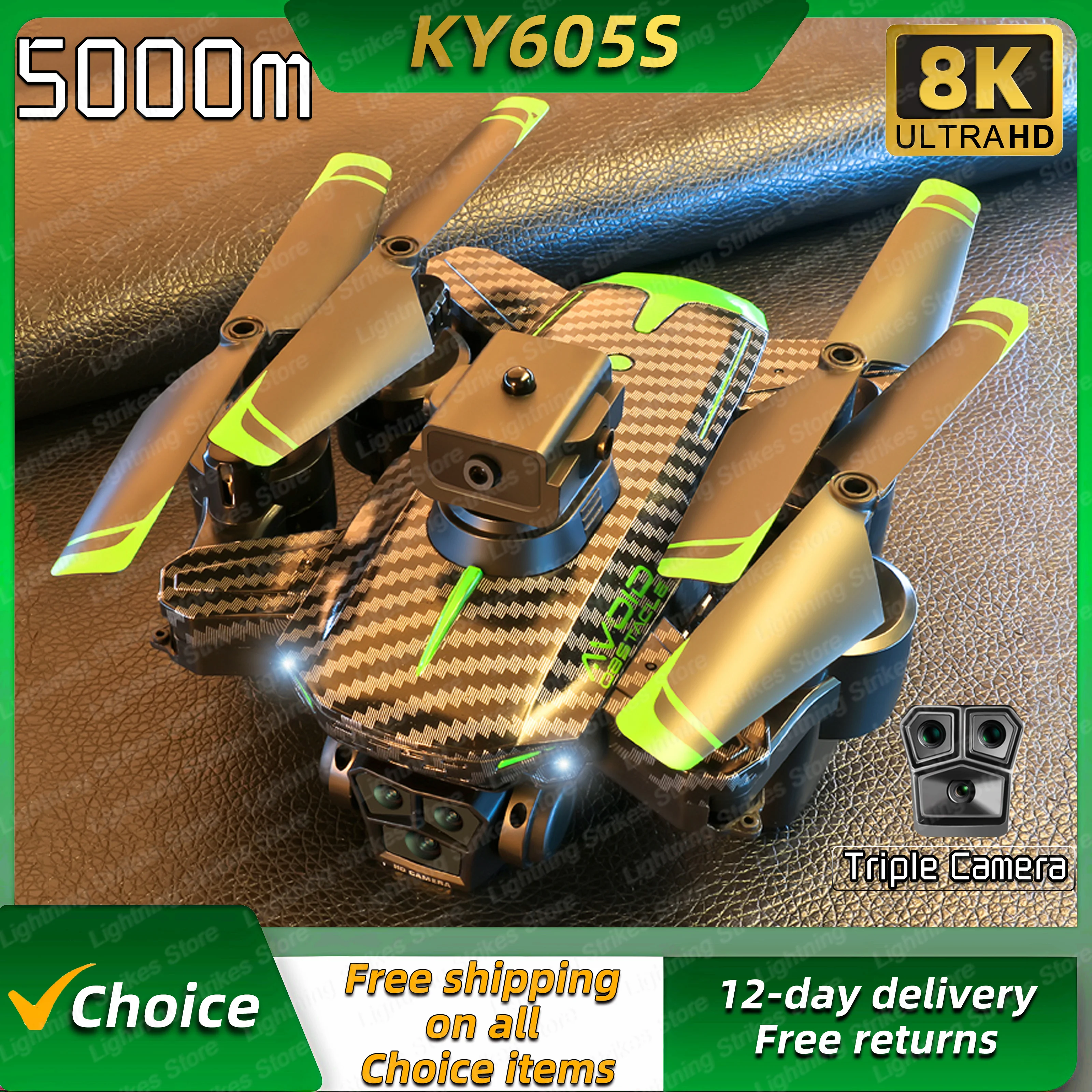 Nuovo-KY605S-RC-Drone-8K-Professinal-con-tre-telecamere-grandangolare ...