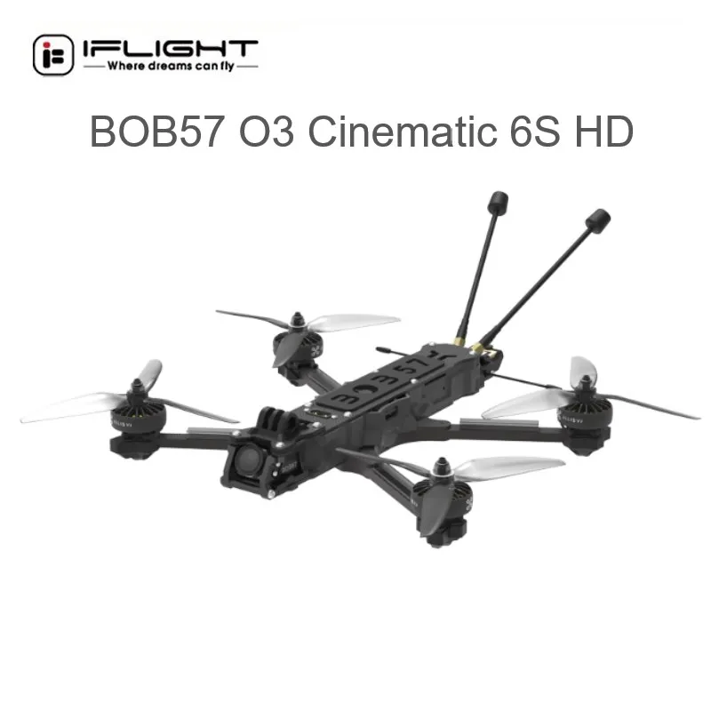 iFlight BOB57 O3 Cinematic 6S HD BNF Racing FPV Freestyle Drone with ...