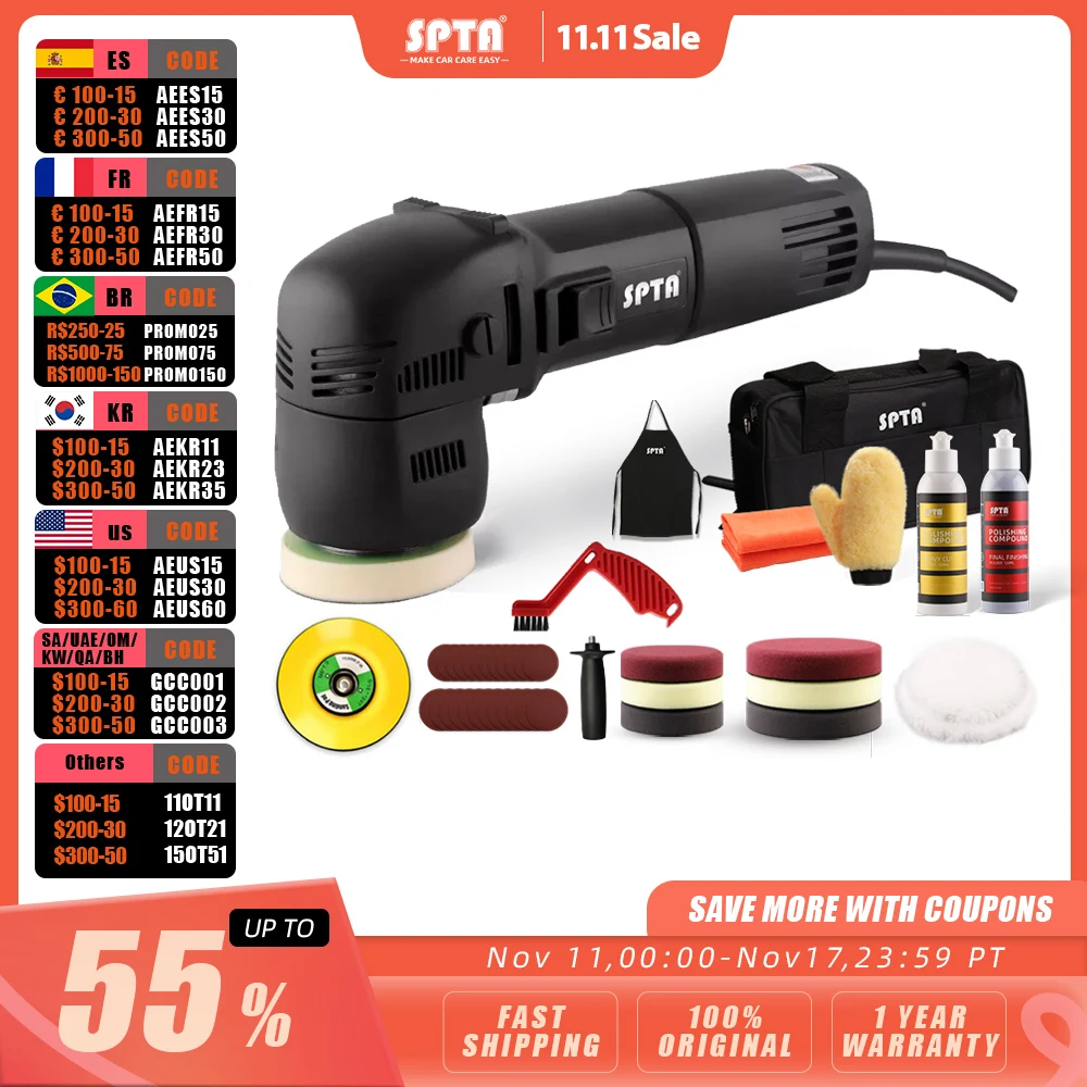 SPTA-Mini-Polidora-El-trica-de-Carro-com-Esponja-Polidora-de-Dupla-A-o ...