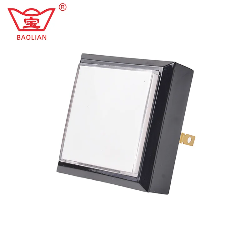 Baolian-Acrade-Button-60mmx60mm-Large-Square-Illuminated-Bevel-Push ...