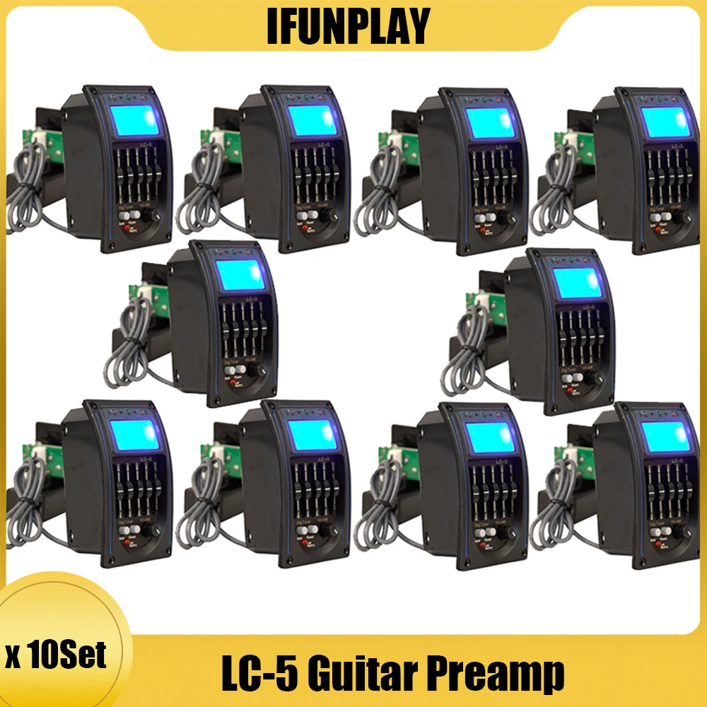 10Pcs-5-Bands-LC-5-Guitar-Pickup-for-Acoustic-Guitarra-Preamp-EQ ...