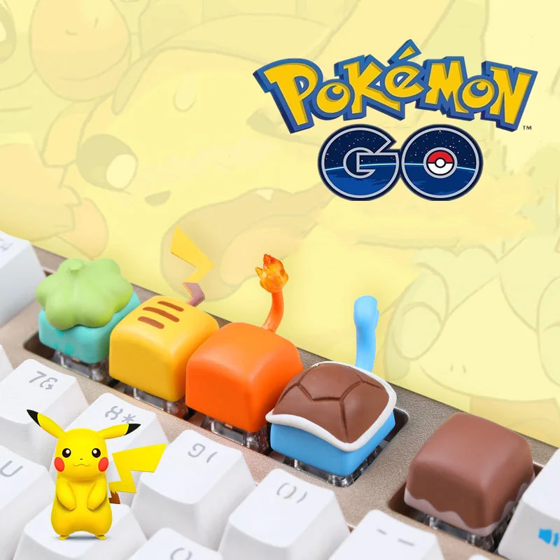Pokemon Anime Keycap Pikachu DIY Resin Mechanical Keyboard Personality ...