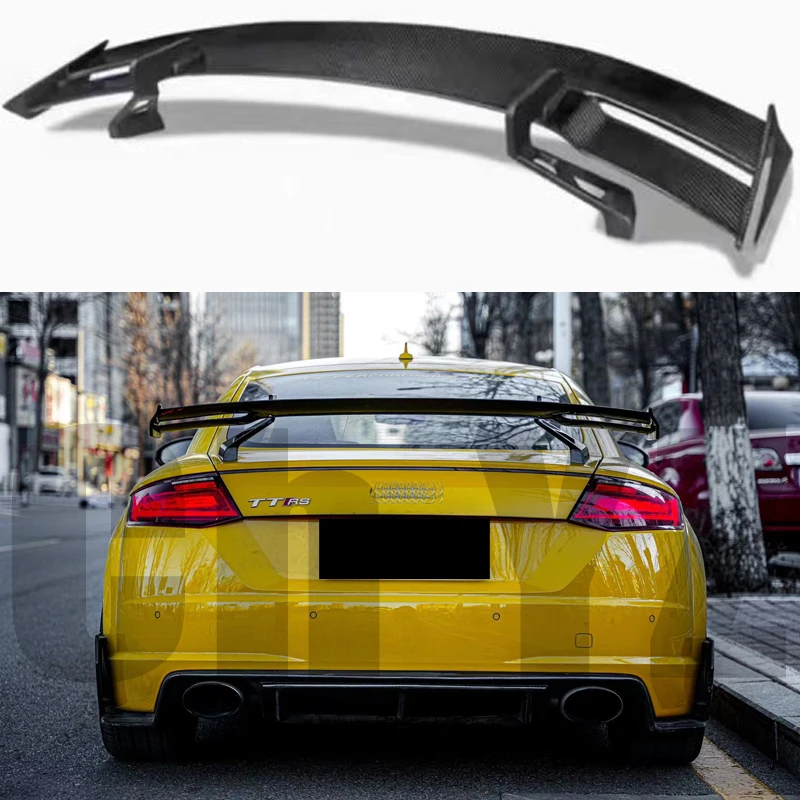 For-Audi-Tt-Tts-Ttrs-R8-MK3-Mk2-Forged-Spoiler-Real-Carbon-Fiber-Rear ...
