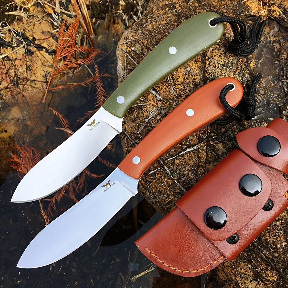 WF220-Fixed-Blade-Bushcraft-Knife-Full-tang-Hunting-Straight-Knives ...