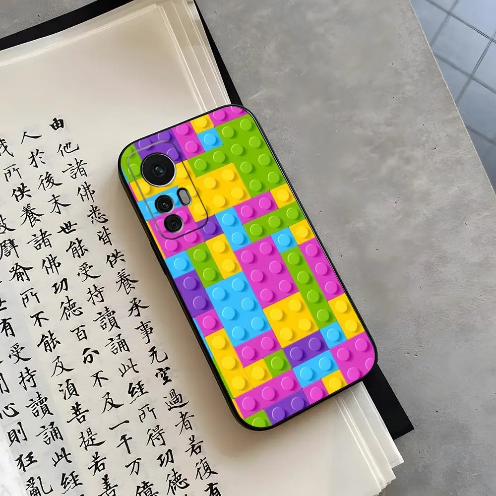 L-Lego Bricks background Phone Case Funda for Xiaomi 14 11T 13 12 Lite ...