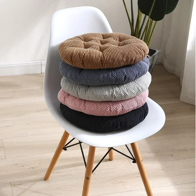 30-40-45cm-Simple-thickened-corduroy-round-cushion-chair-cushion-fat ...