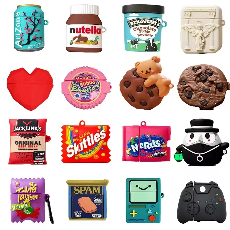 3D-Snacks-Candy-Drinks-Silicone-Case-for-Apple-Airpods-2-3-Generation ...