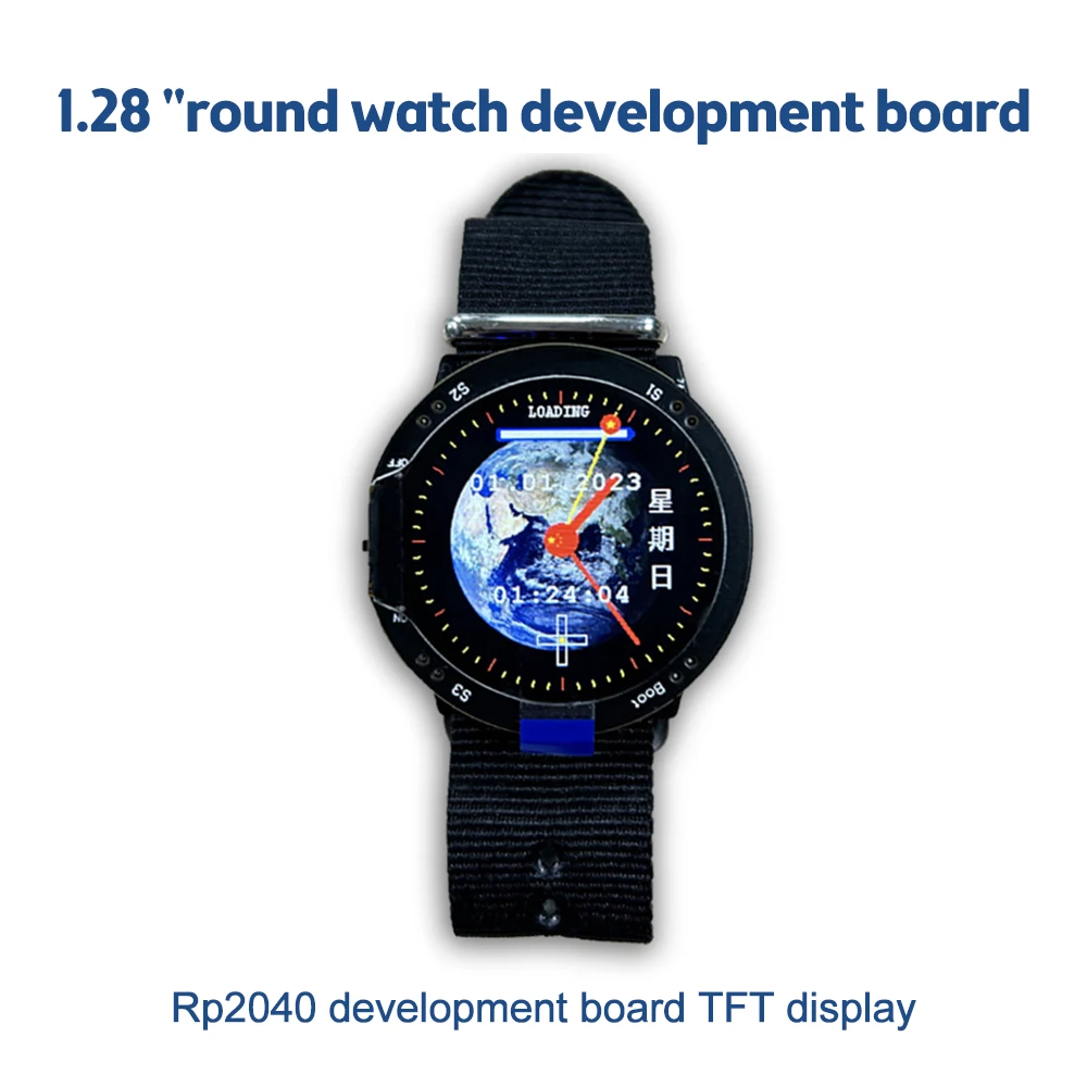 Reloj redondo de 1,28 pulgadas RP2040, tablero de desarrollo ...