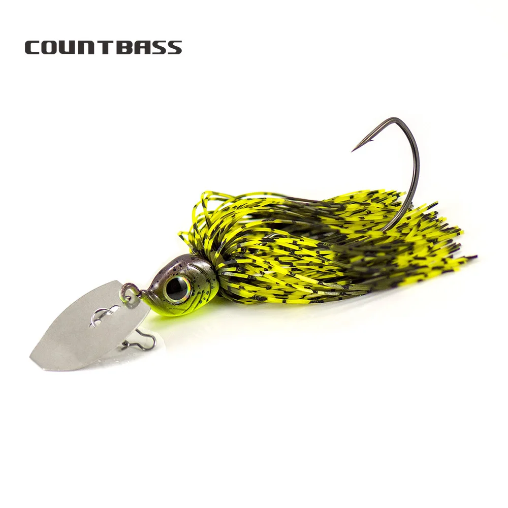 COUNTBASS Vibration Jigs 3/oz 1/2oz Chatter Bladed Fishing Baits Bass ...