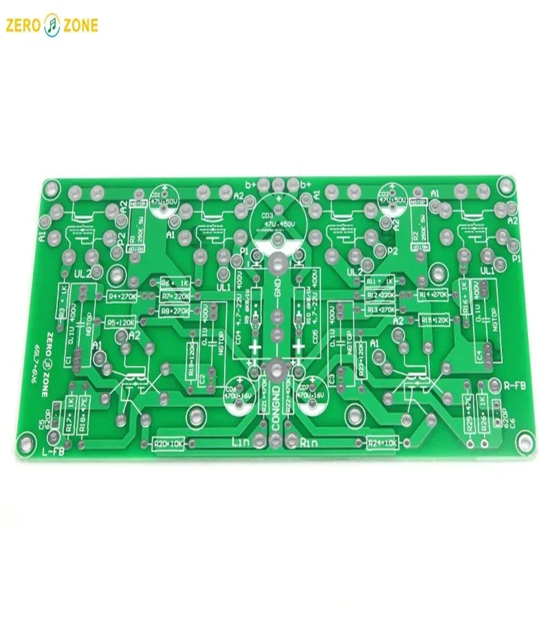 ZEROZONE Ultra-linear push-pull type 6SL7+6V6 Tube power amplifier PCB ...