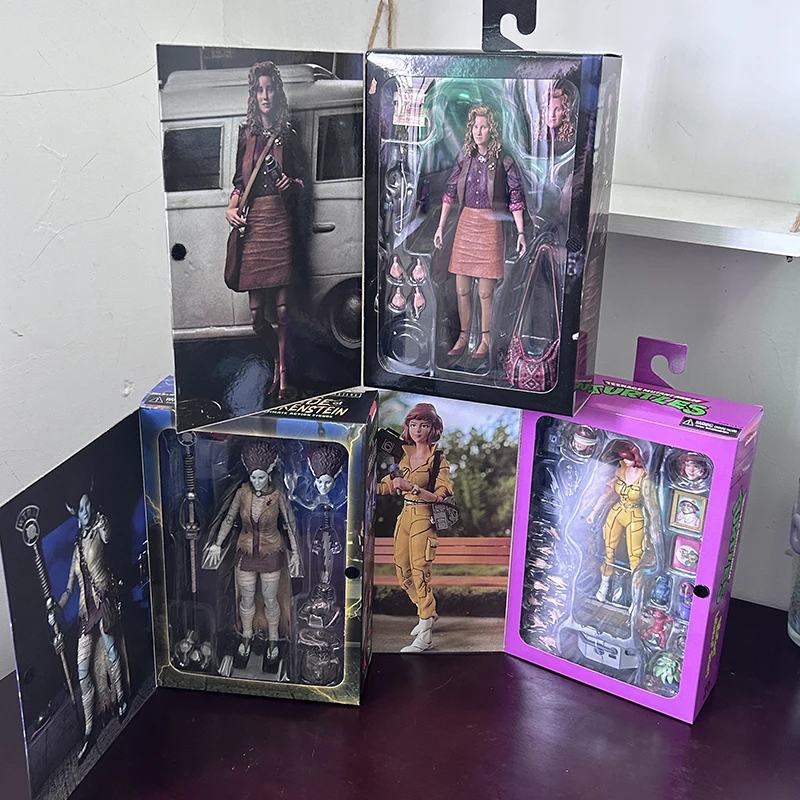 NECA-figuras-de-acci-n-de-Michelangelo-ropa-amarilla-Mummy-Raphael ...