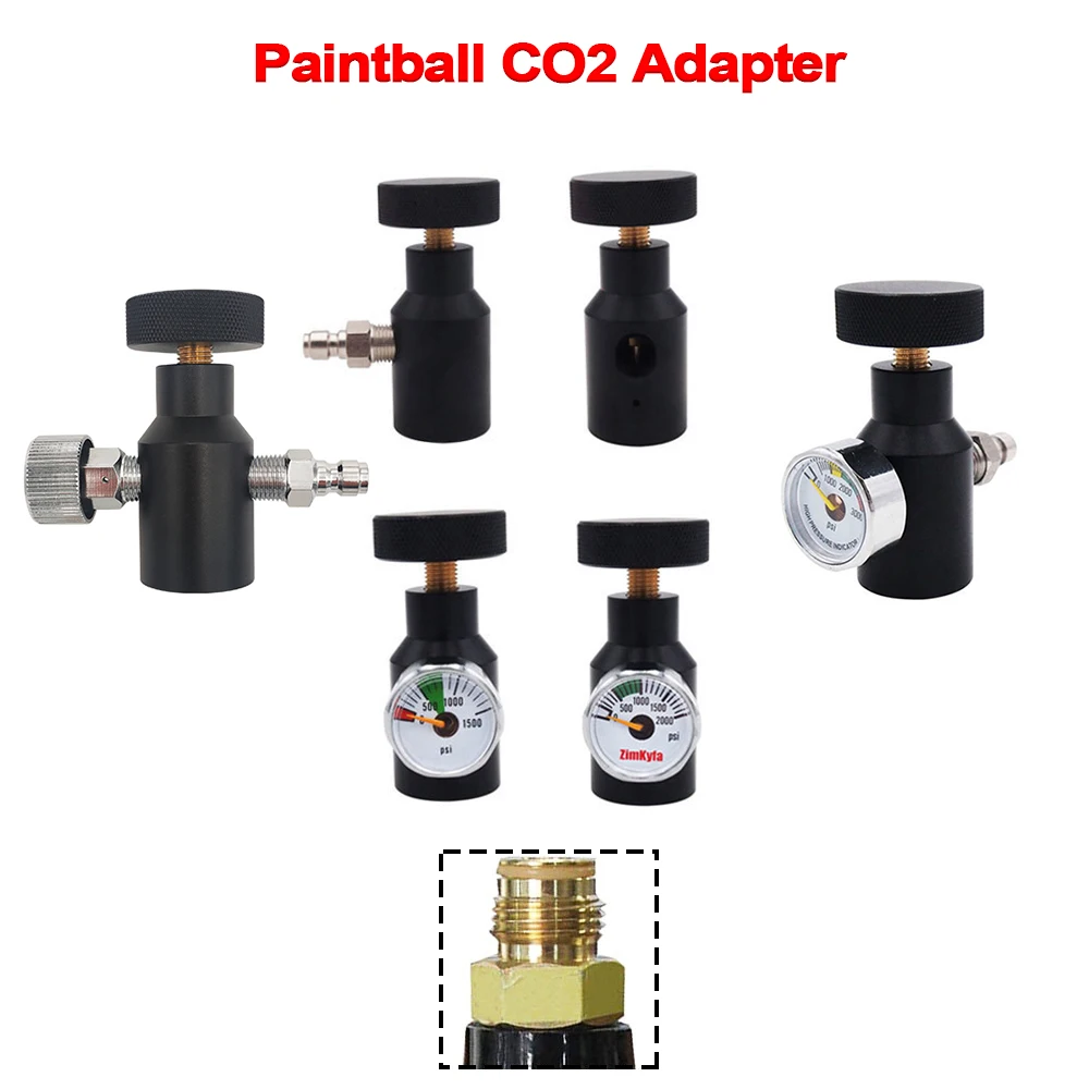 Co2-Air-Filling-Adaptor-On-Off-ASA-Adapter-W-2000-3000psi-Gauge-G1-2-14 ...