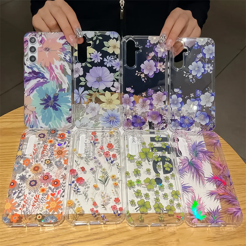 Cute-Plating-Flower-Core-Phone-Case-For-Samsung-Galaxy-S24-Ultra-S23-FE ...