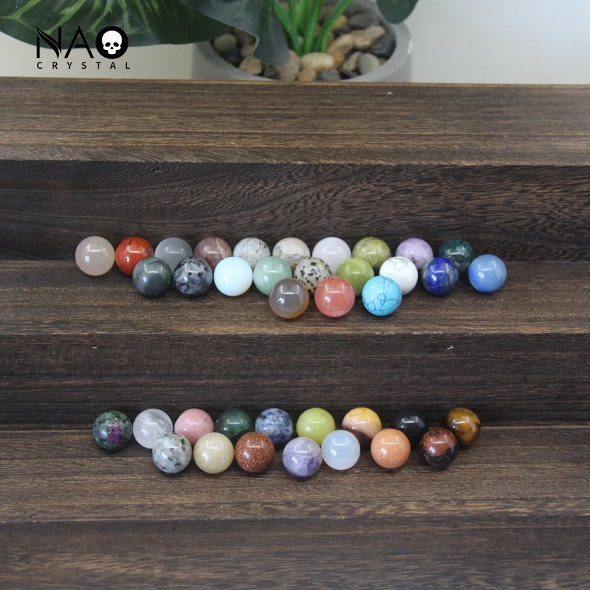 16mm-Mini-Crystal-Ball-Set-Natural-Gems-Sphere-Decor-Pocket-Stone-Reiki ...