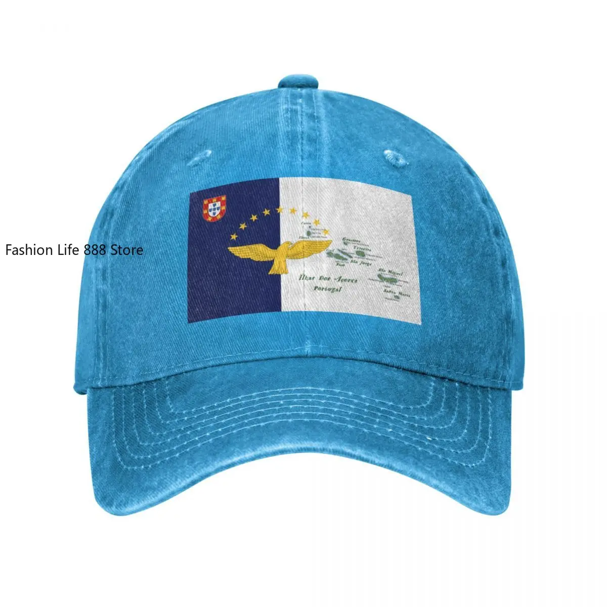Azores-islands-Portugal-Baseball-Cap-Golf-Cap-Streetwear-Bobble-Hat ...