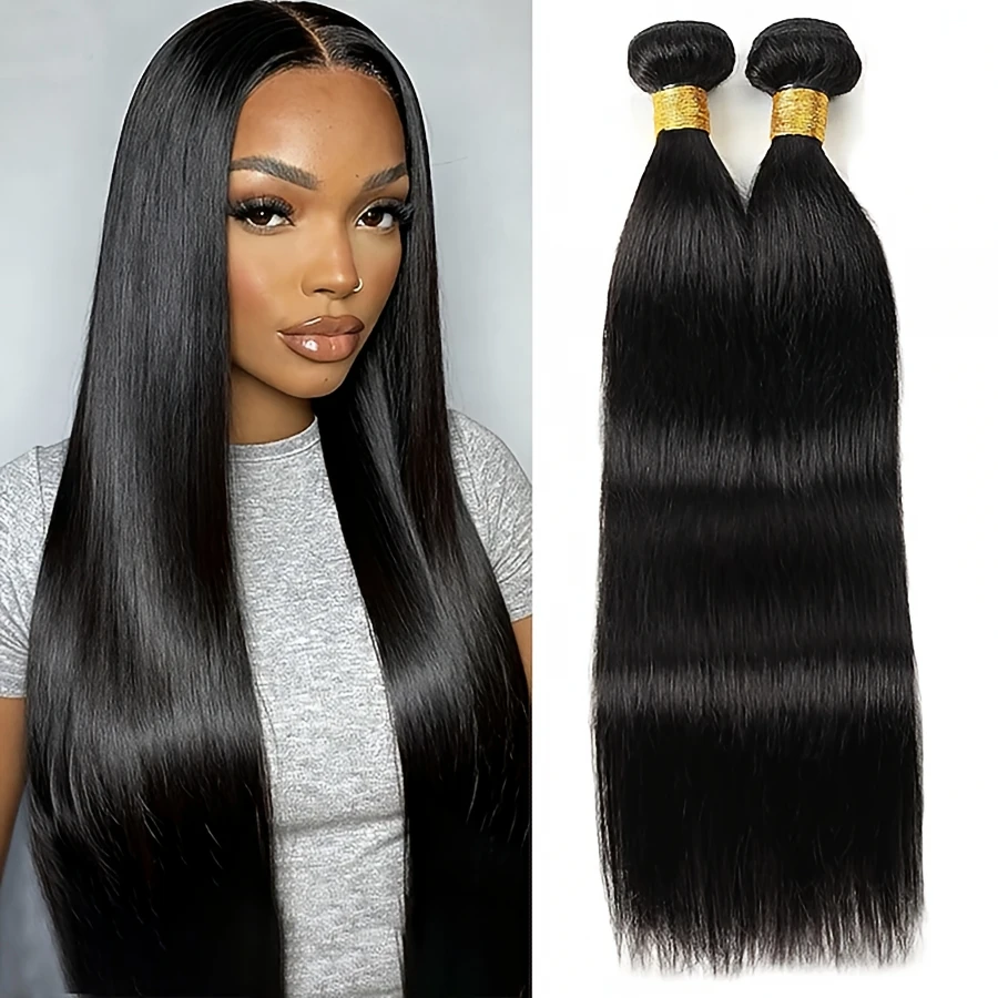 Clearance Sale Straight Brazilian Human Hair Bundles Remy Virgin Hair ...