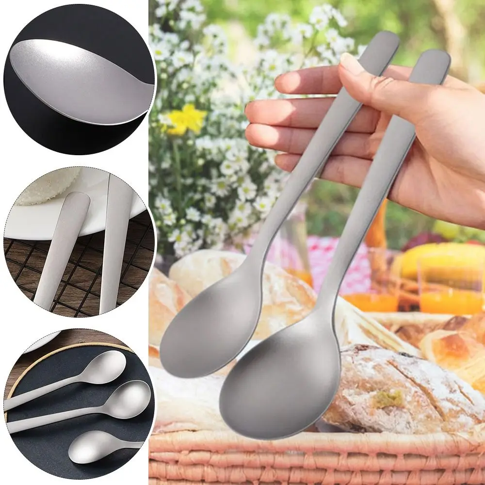 High-Quality-Portable-Titanium-Spoon-Long-Handle-Environmental-Outdoor ...