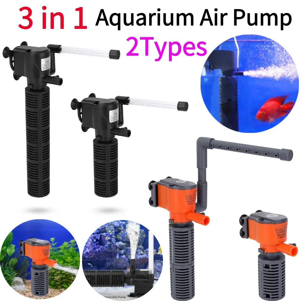 3 in 1 Silent Aeration Water Purifier Internal Pump Submersible ...