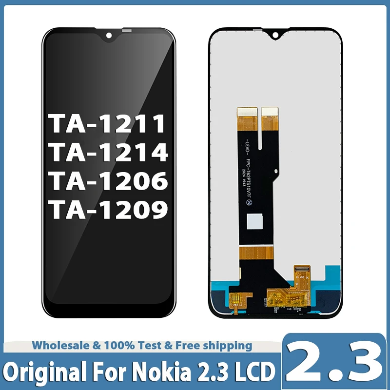 Original 6.2" For Nokia 2.3 LCD Display Touch Screen Digitizer Assembly ...