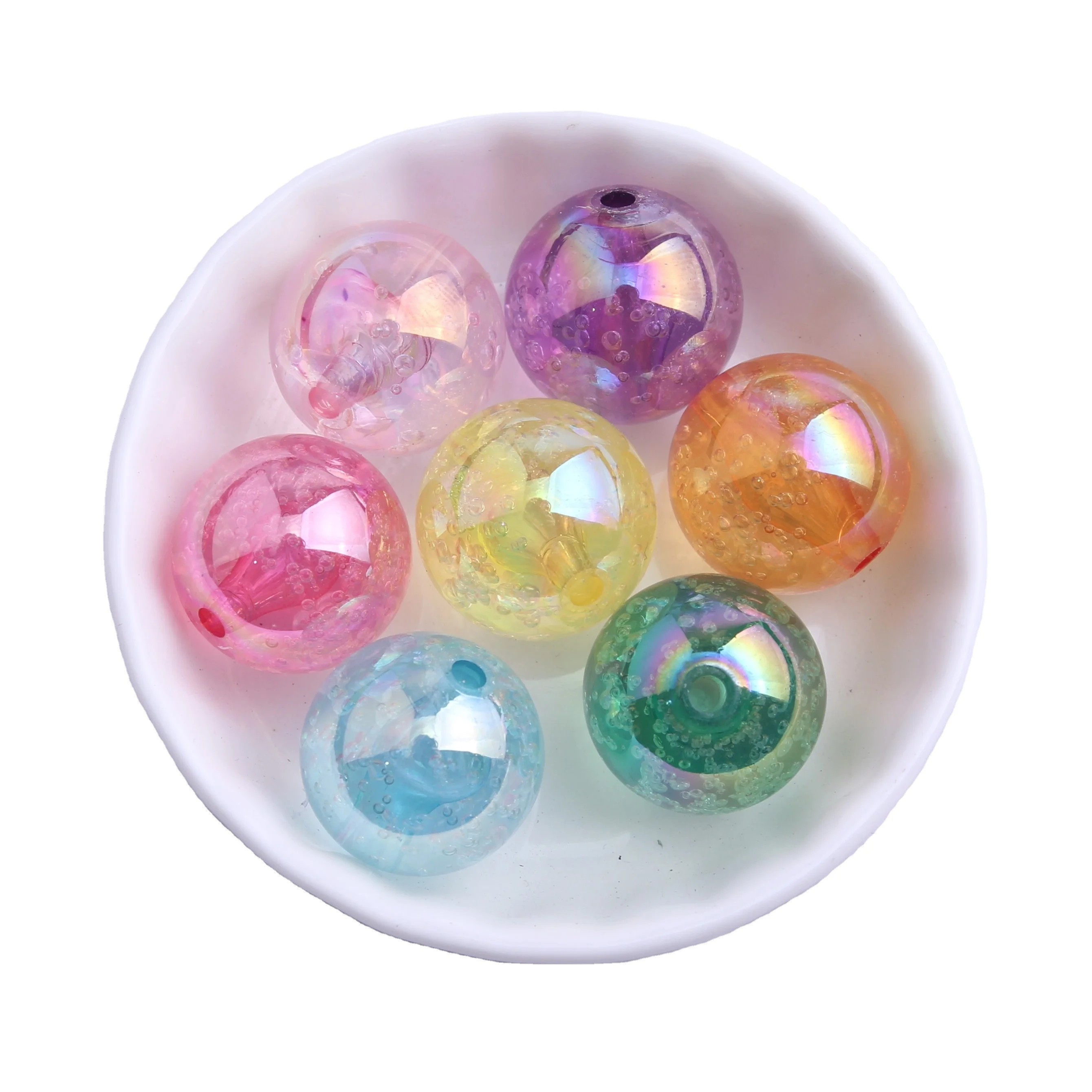 Kwoi-Vita-20mm-New-100pcs-Mix-Colorful-Color-Chunky-Acrylic-Clear-AB ...