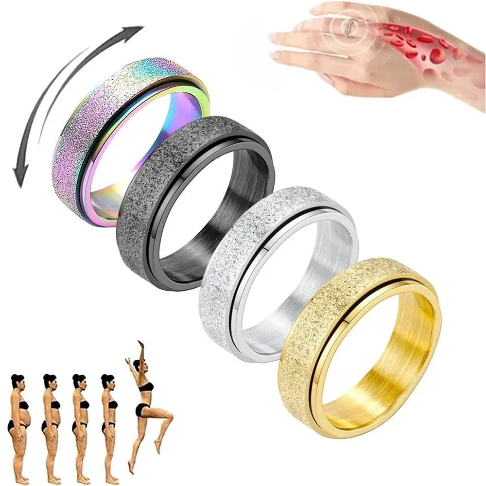 Anti-Stress-Anxiety-Fidget-Spinner-Couple-Rings-for-Lovers-Rotating ...