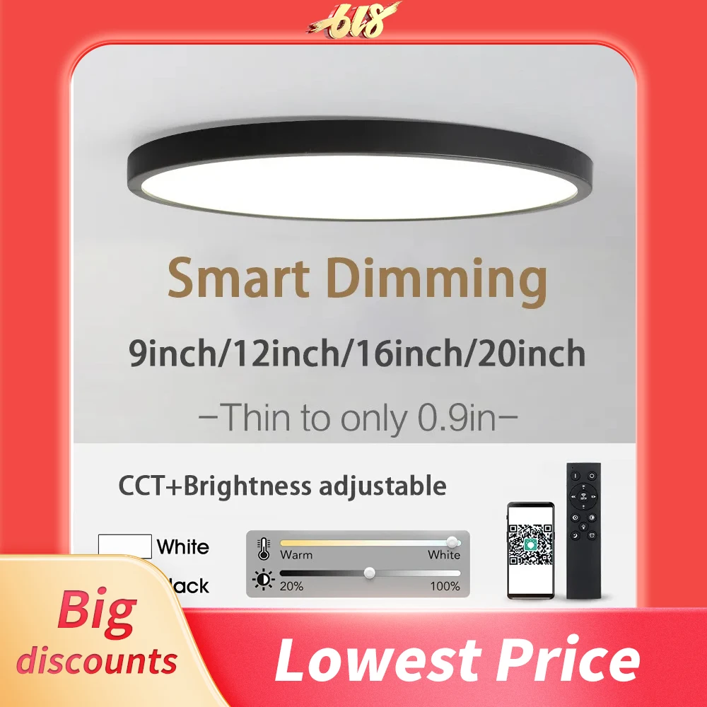 20inch-Large-Ultra-thin-Led-Ceiling-Lights-Modern-Smart-Ceiling-Lamp ...