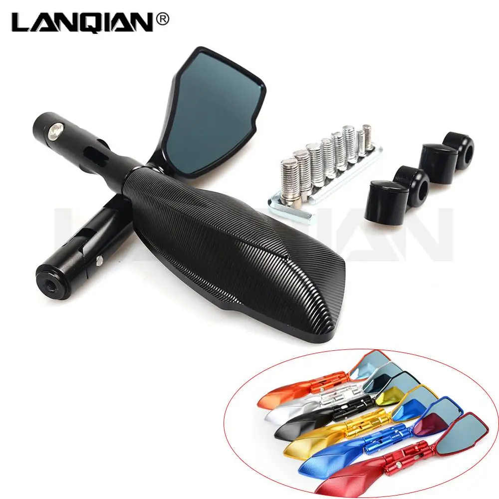 Espejo retrovisor Universal CNC para motocicleta, espejo lateral de ...