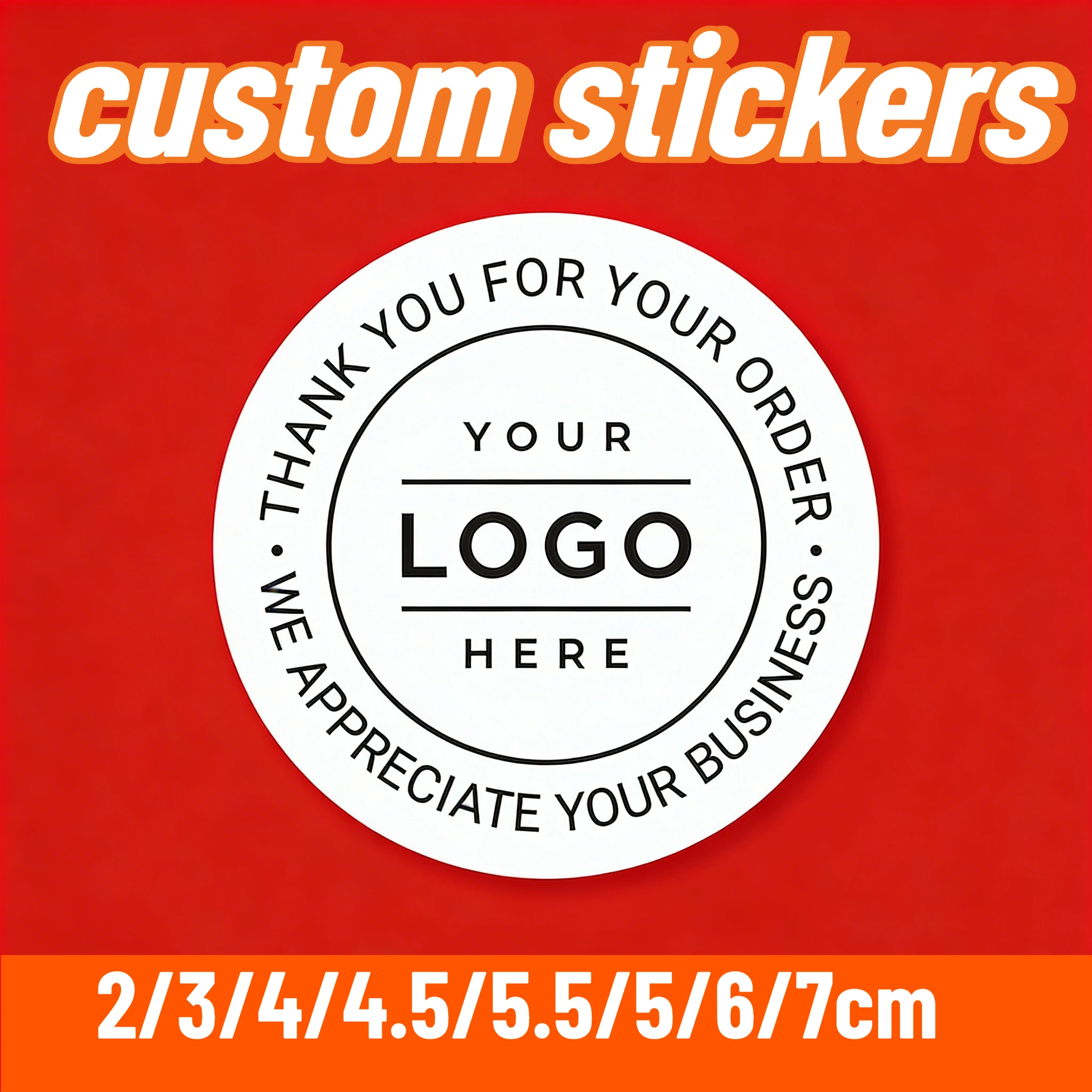 50-1000pcs Custom-Made Event Stickers - Personalized Logo/Photo Decals ...